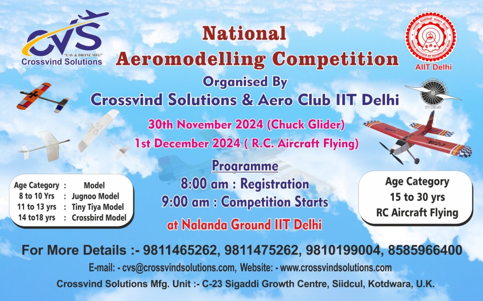 National Aeromodelling Competition – Crossvind Solutions